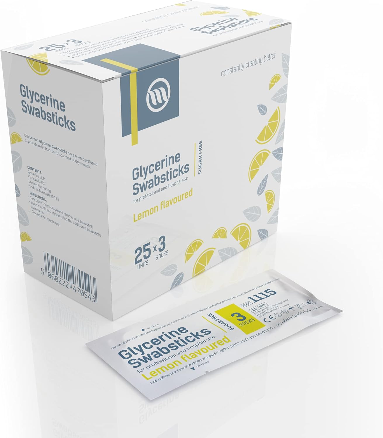 Optimum Medical Glycerin Swabsticks – Lemon or Blackcurrant Flavour ...