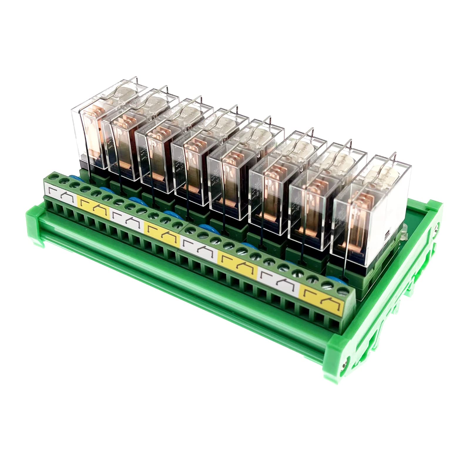 Snapklik.com : ANMBEST 8 Channel AC/DC 12V Rail Mount Relay Interface ...