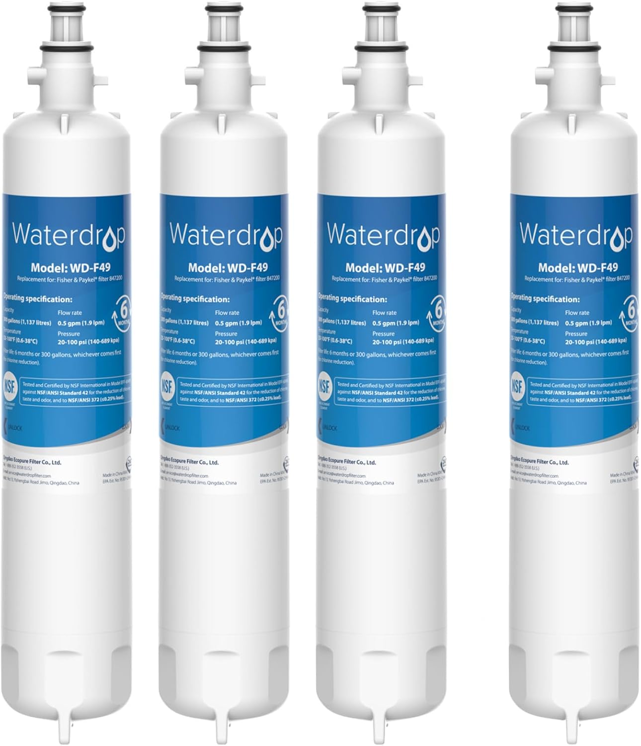 Amazon.com: Waterdrop 847200 Refrigerator Water Filter Replacement for ...