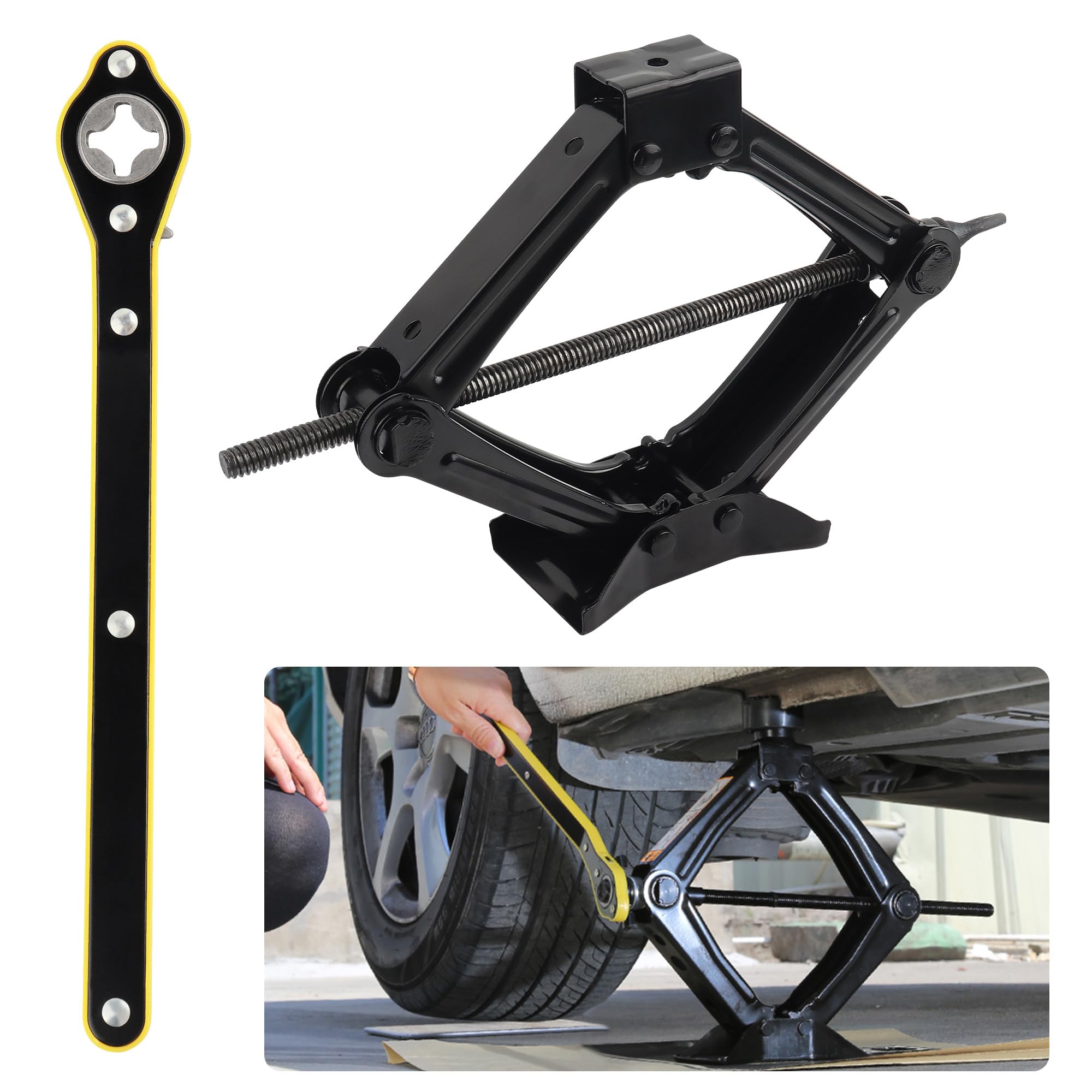 Amazon.com: Scissor Jack for Car,Portable Car Jack Kit with Maximum ...