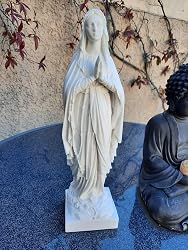 Statue de la Vierge Marie grecque en marbre moulé 40 cm : Amazon.fr ...