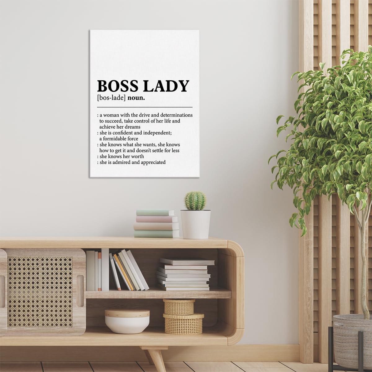 Snapklik.com : Office Wall Art Decor Boss Lady Poster Framed Painting ...