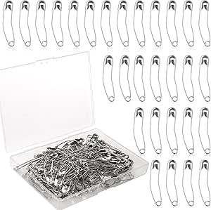 Amazon.com: Aster 100Pcs Quilting Safety Pins Curved, Curved Safety ...