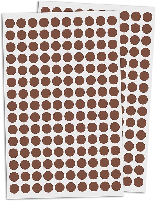 Amazon.com : 3000 Pack, 0.375" Round Dot Stickers Circle Labels - Brown ...