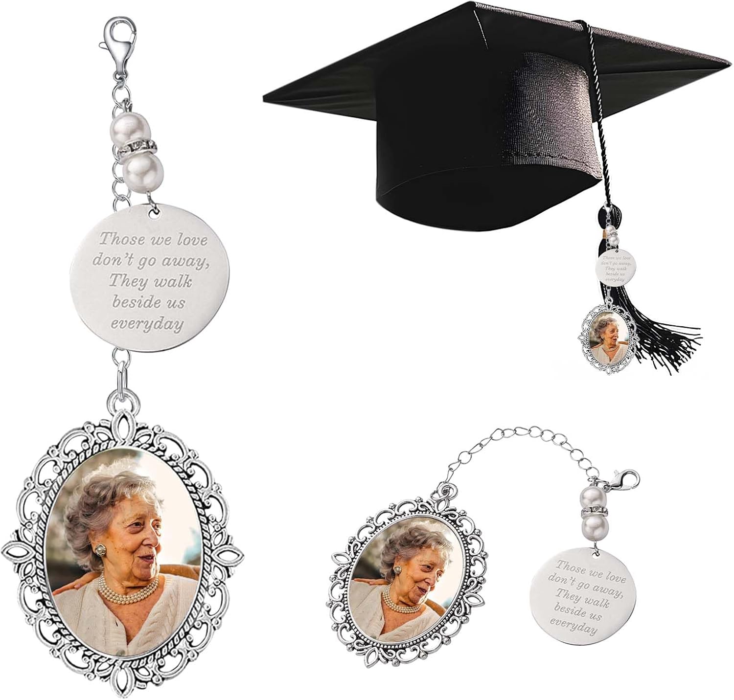 Amazon.com: MOTICIUS Custom Graduate Photo Charm Tassel for Graduation ...