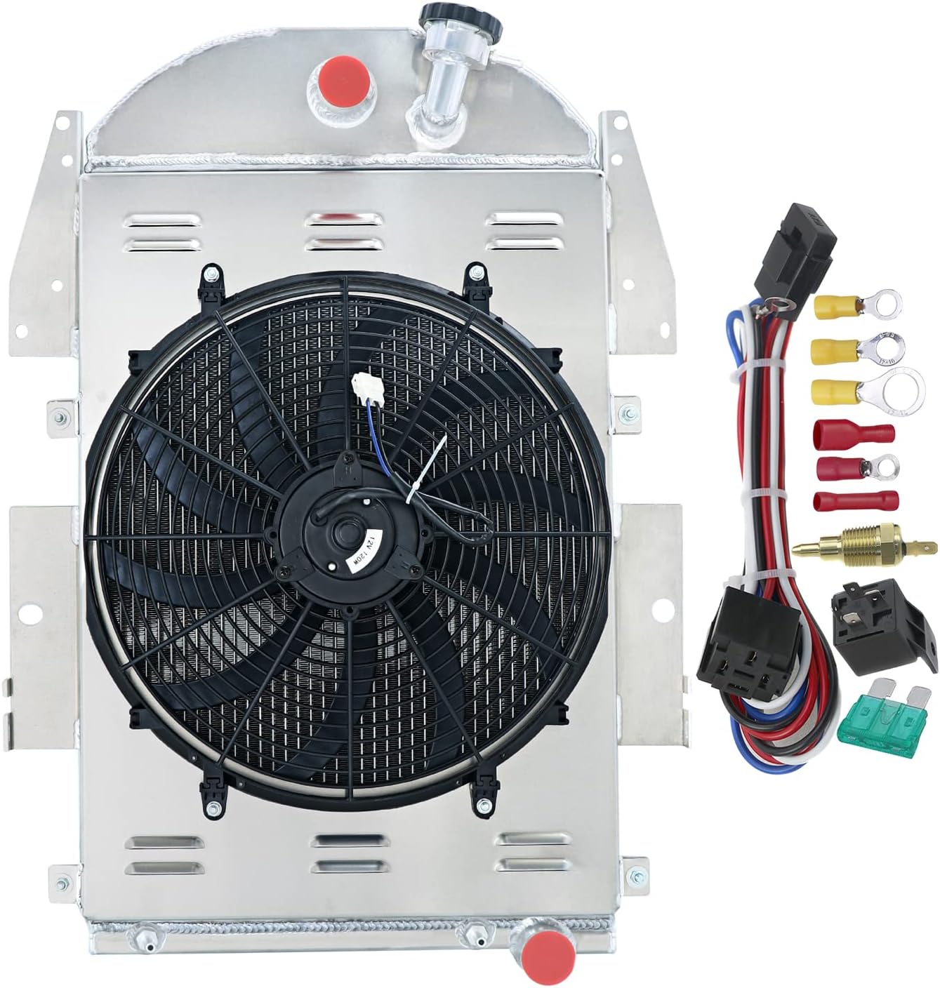 Amazon.com: AluKuhler Radiator for 1934-1936 Chevy Master Deluxe Pickup ...