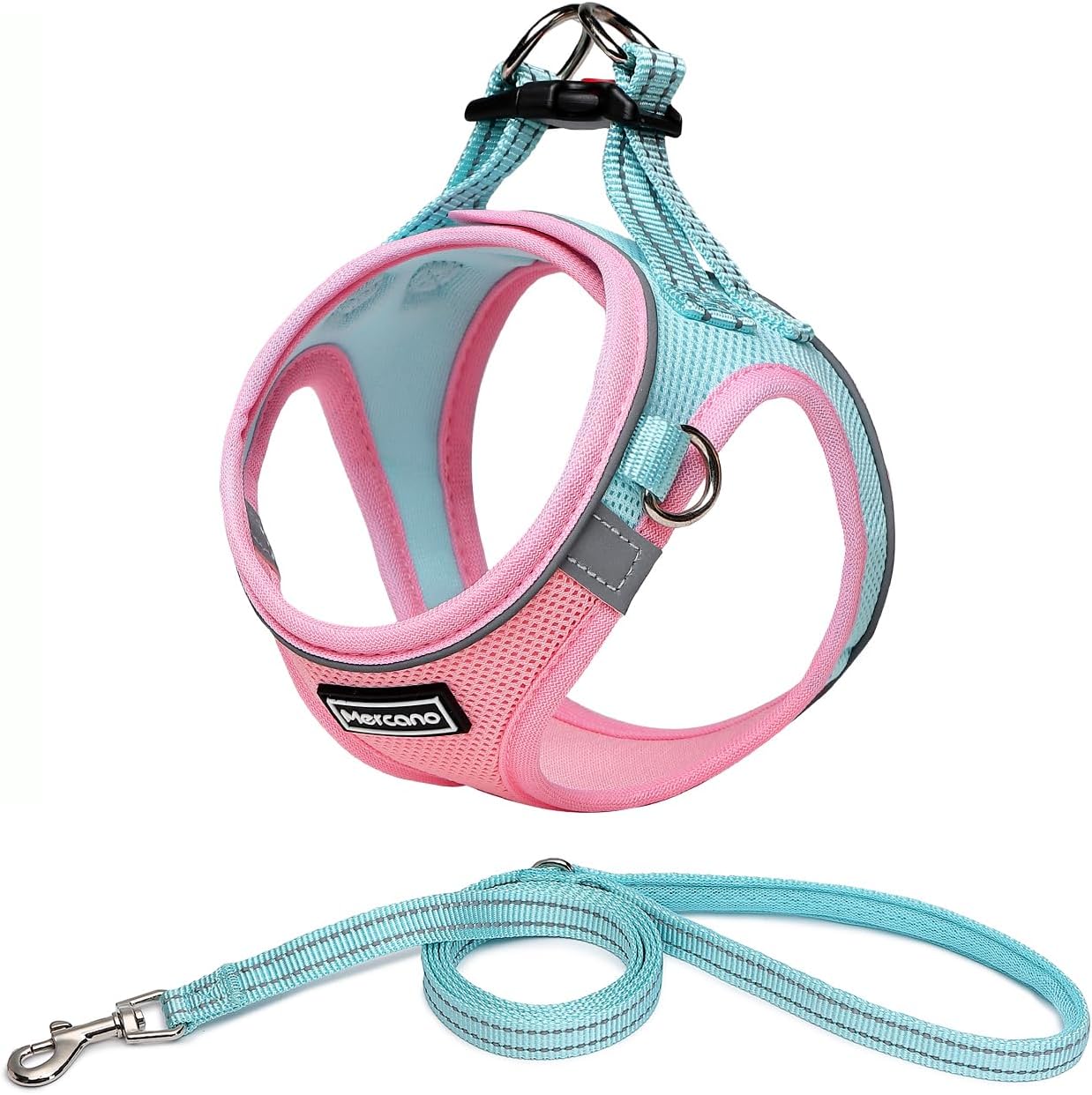 Amazon.com : Mercano Soft Mesh Dog Harness and Leash Set, No-Chock Step ...