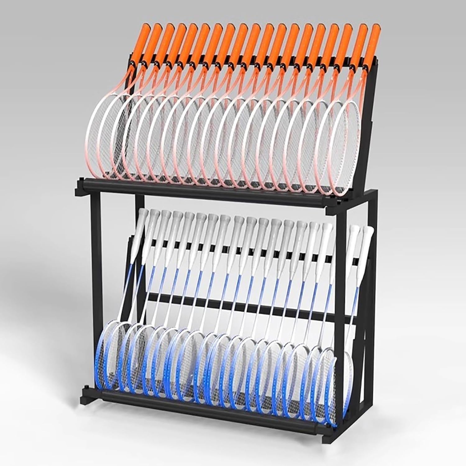 Amazon.com: Large Storage Rack for Tennis Racket/Badminton Racquet ...