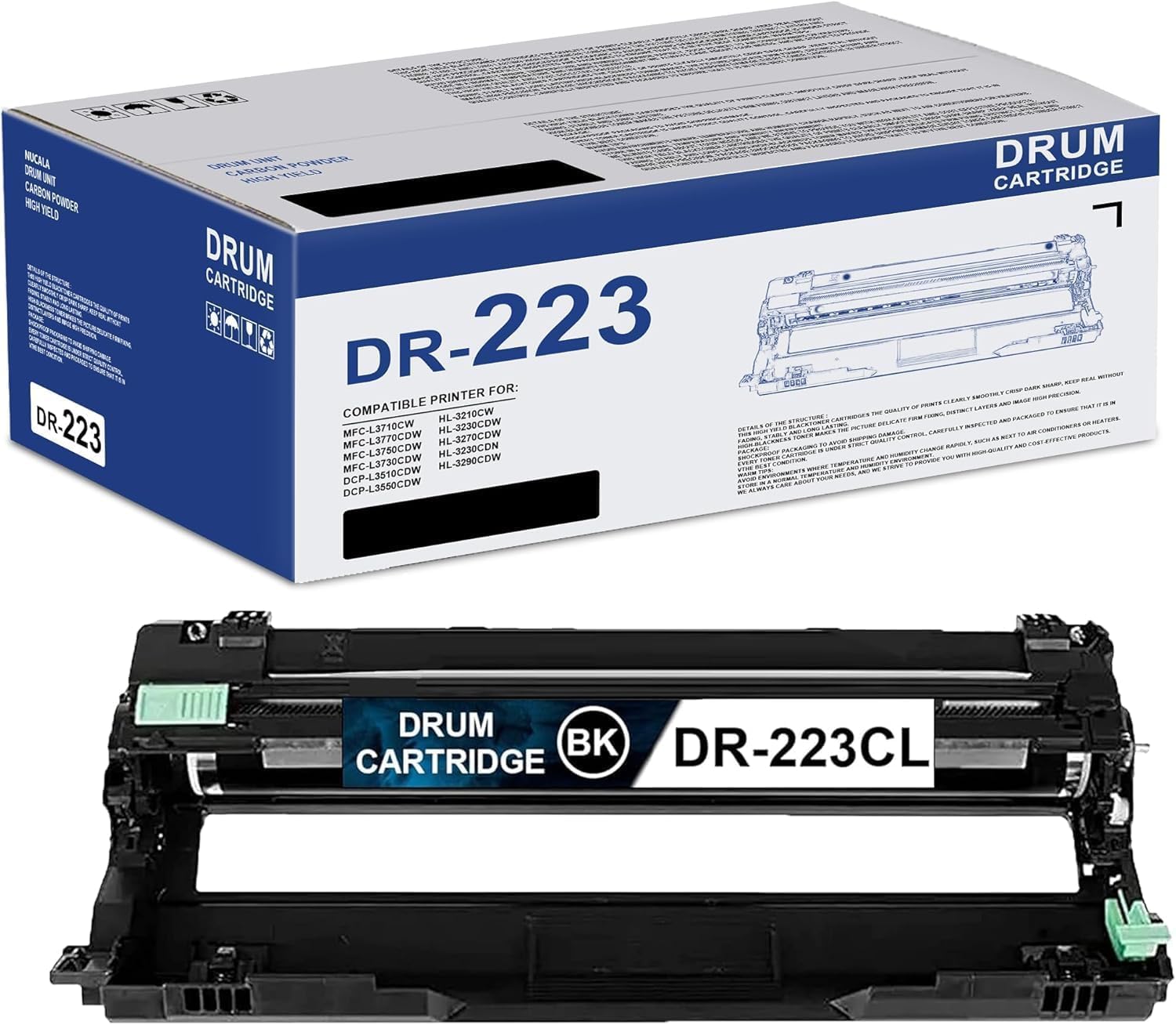 Amazon.com: Brother Genuine -Drum Unit, DR223CL, Seamless Integration ...