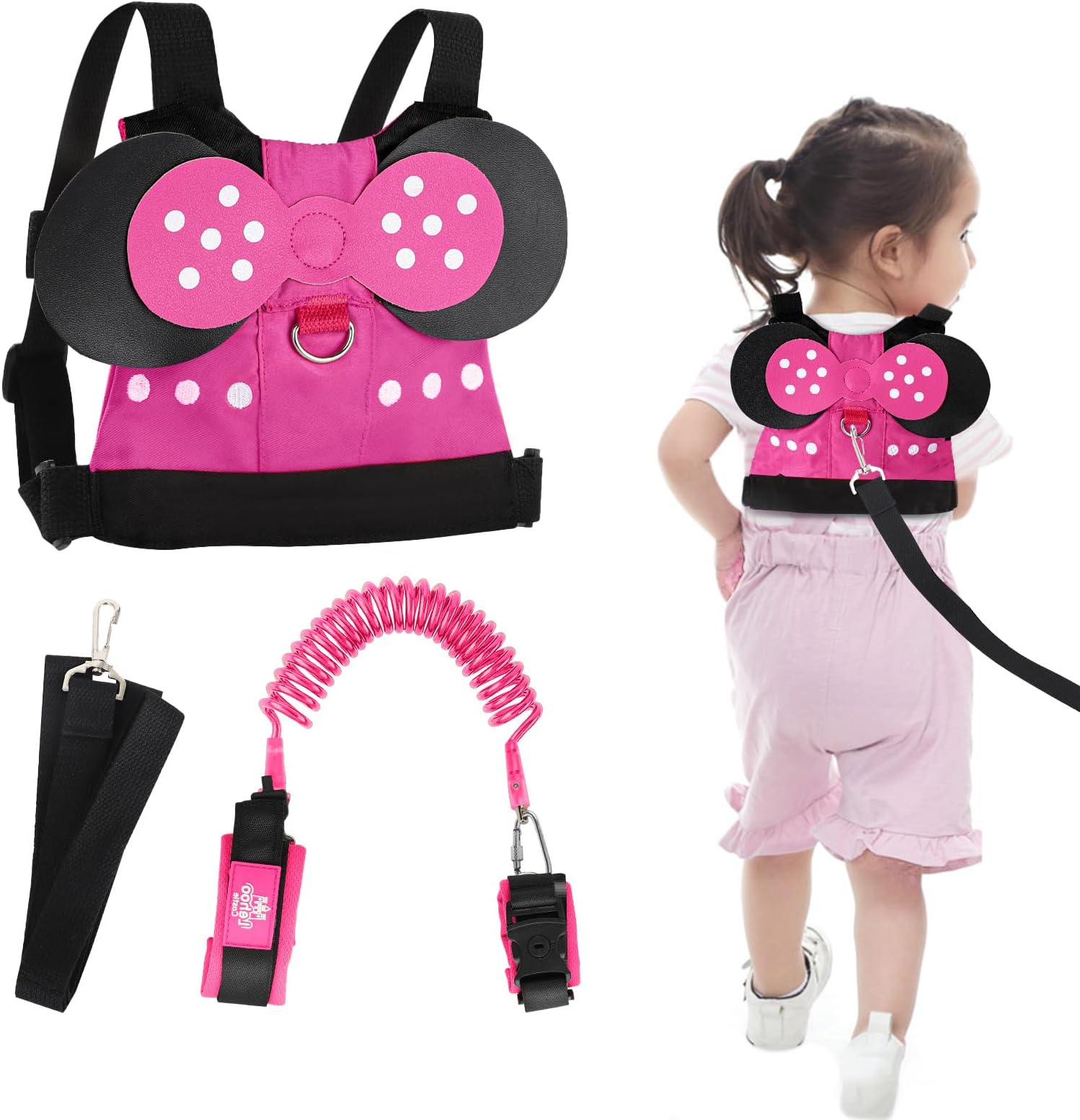 Amazon.com : Berhapy 2 in 1 Naughty Dog Toddler Backpack Harness with ...