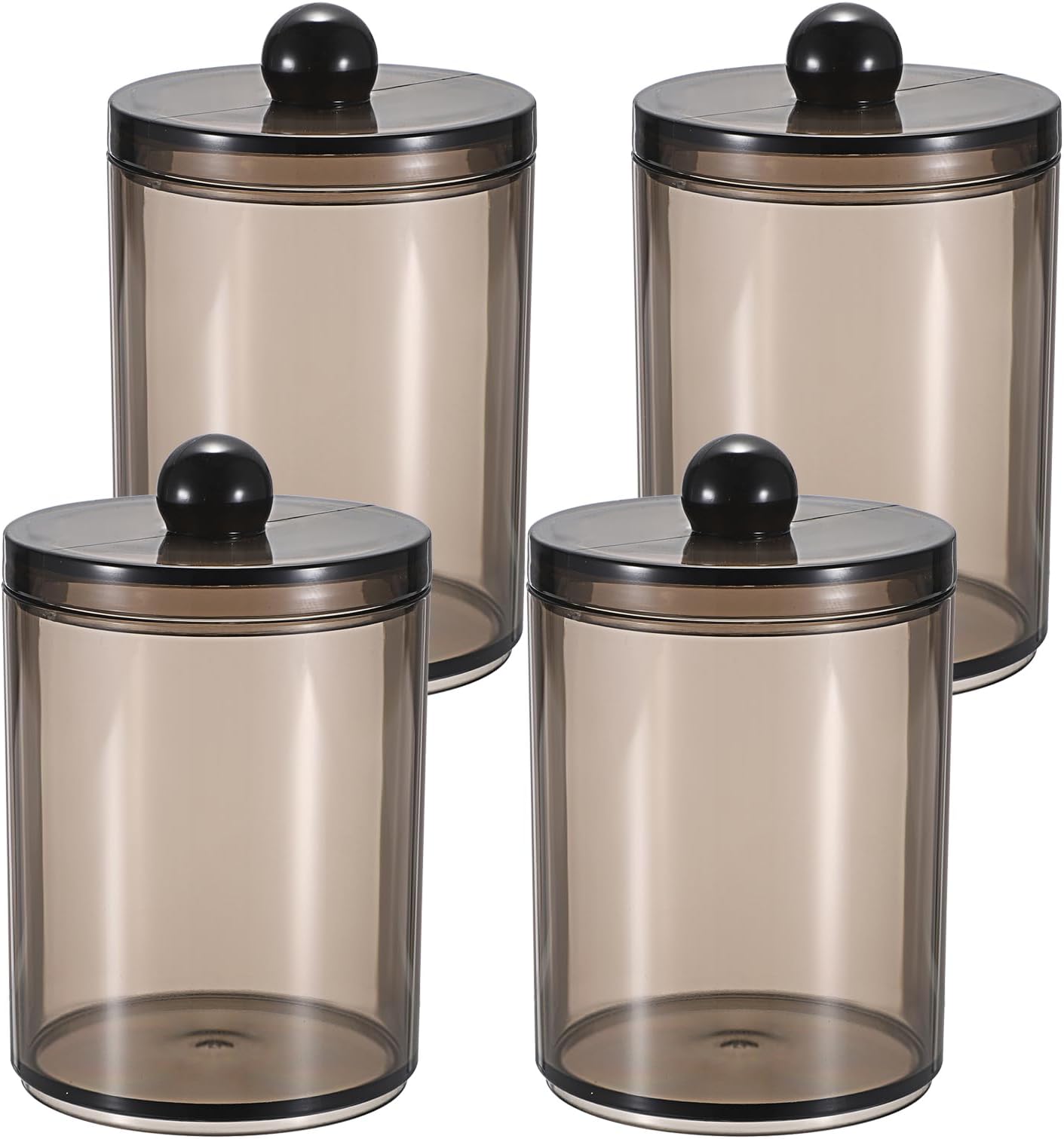 Amazon.com: Hipiwe 4 Packs Clear Qtip Holder Dispenser With Lid ...