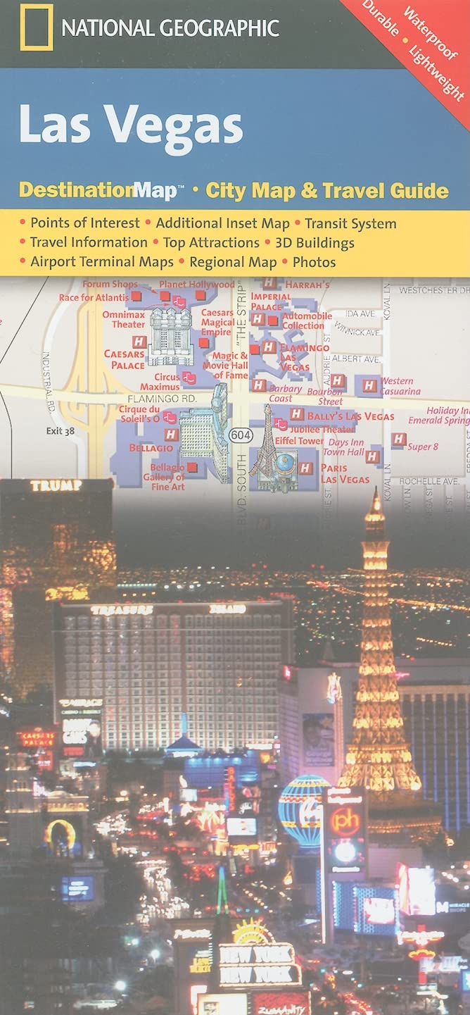 Las Vegas Map (National Geographic Destination City Map): National ...
