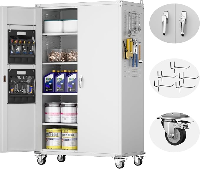 Amazon.com: SUXXAN 2025 Upgraded Wide & Deep Garage Storage Cabinet ...