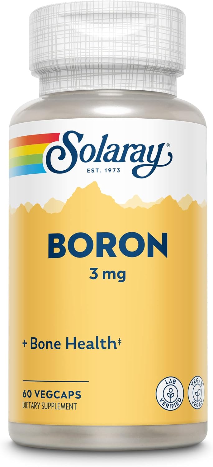 Amazon.com: Solaray Biocitrate Boron Supplement, 3mg, 60 Count : Health ...