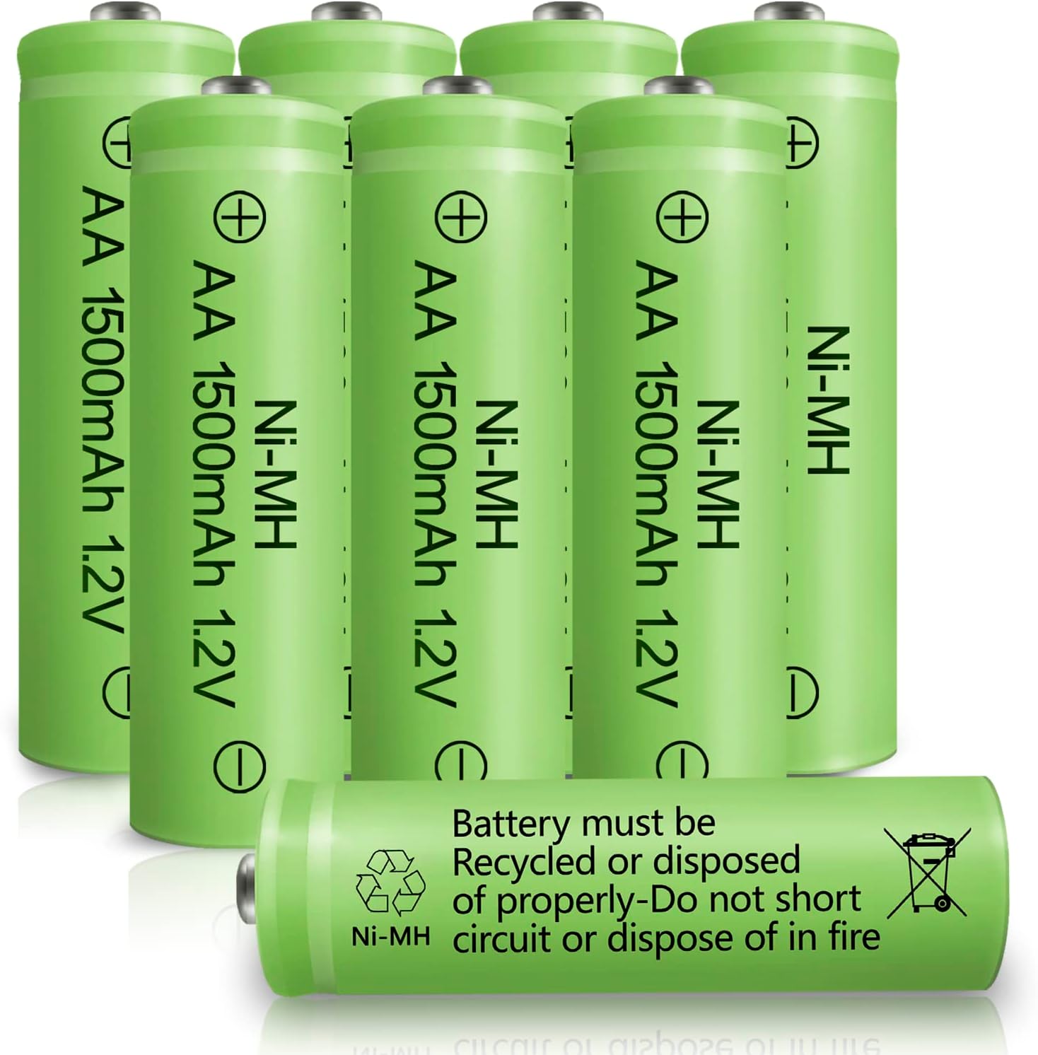 Amazon.com: XML Battery (4 Pack) 1.2v 1600mAh Ni-MH AA Low Self ...