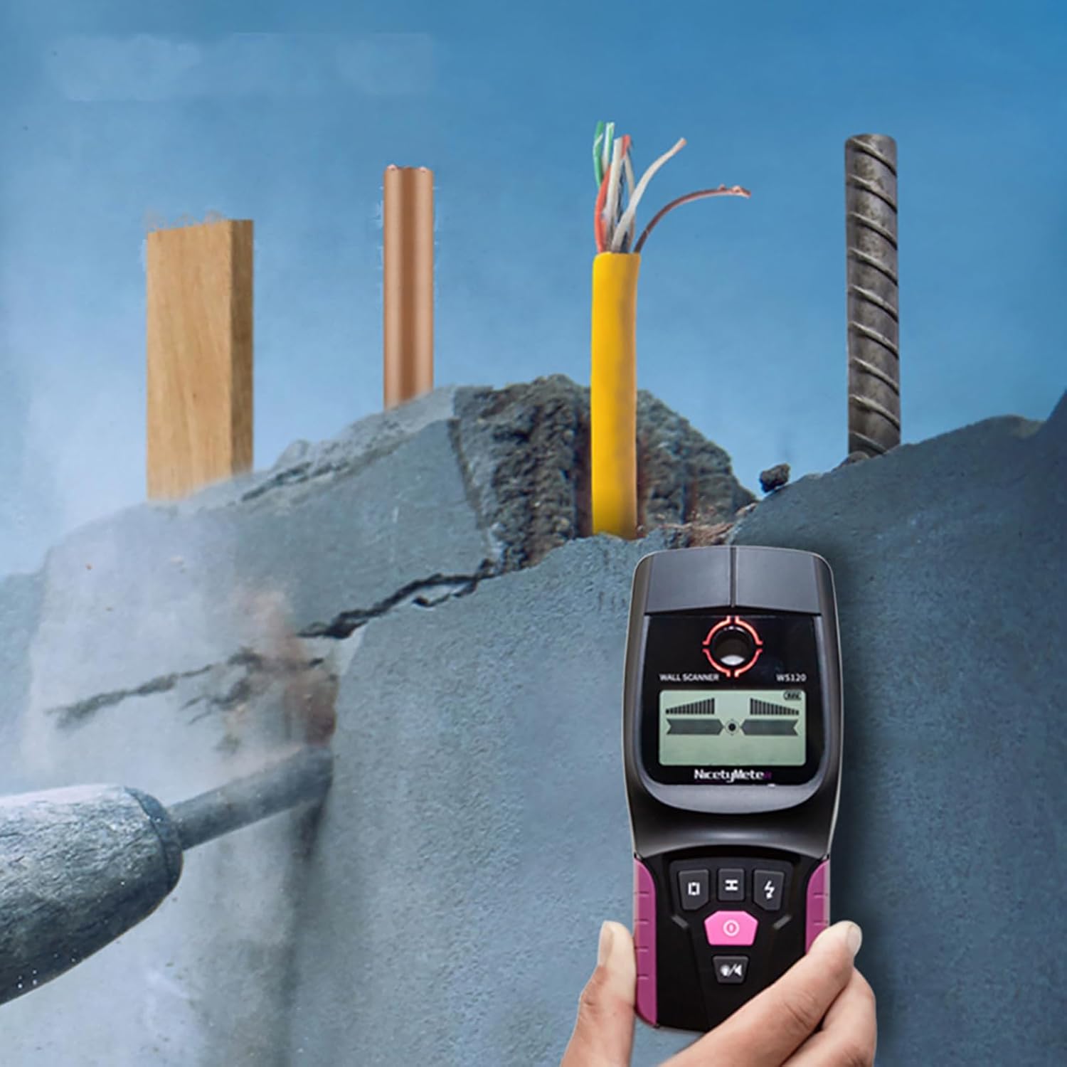 Amazon.com : STMKB Wall Detector, Multifunctional Wall Scanner, Live ...