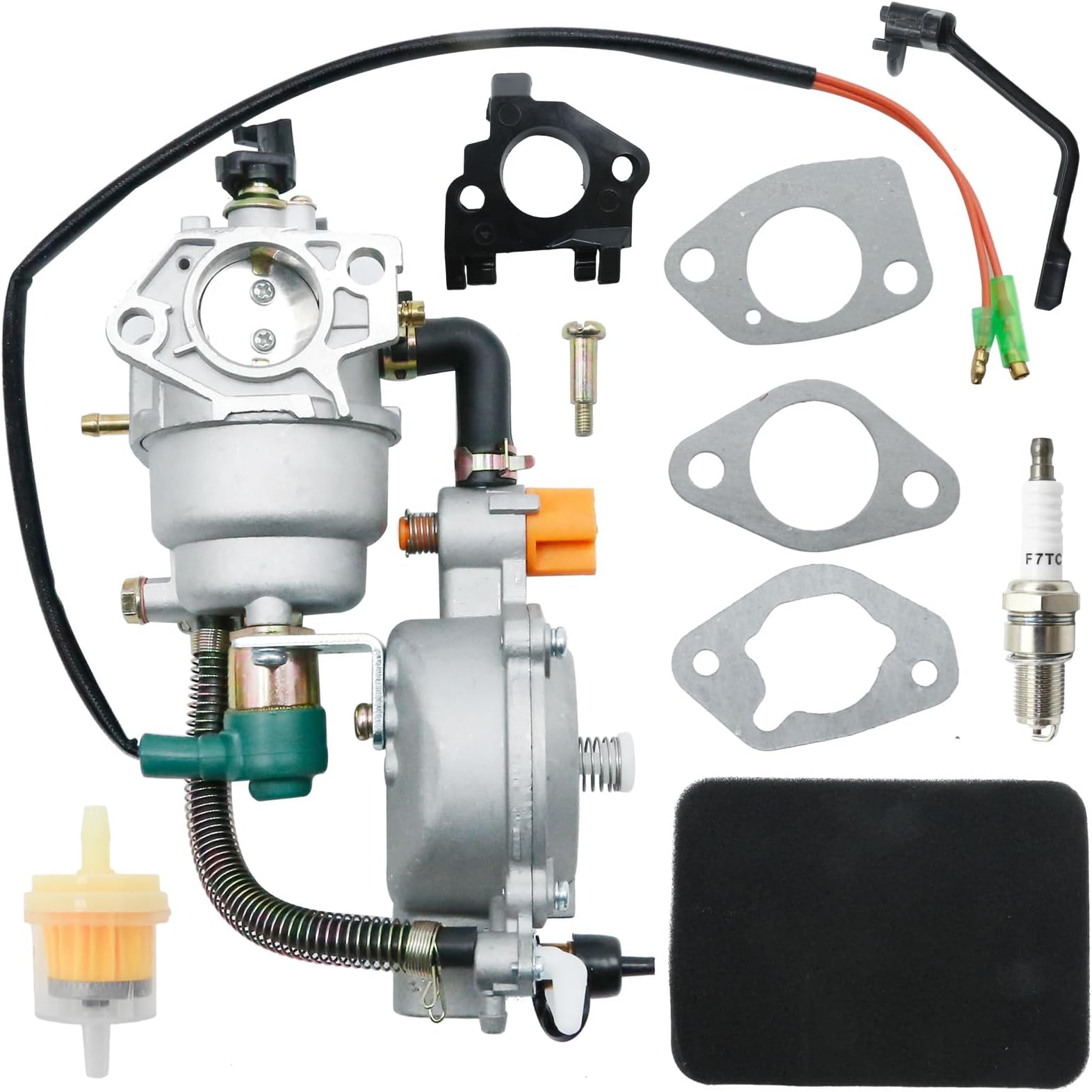 Dual Fuel Carburetor LPG/NG Conversion Kit Replacement for Honda 188F ...