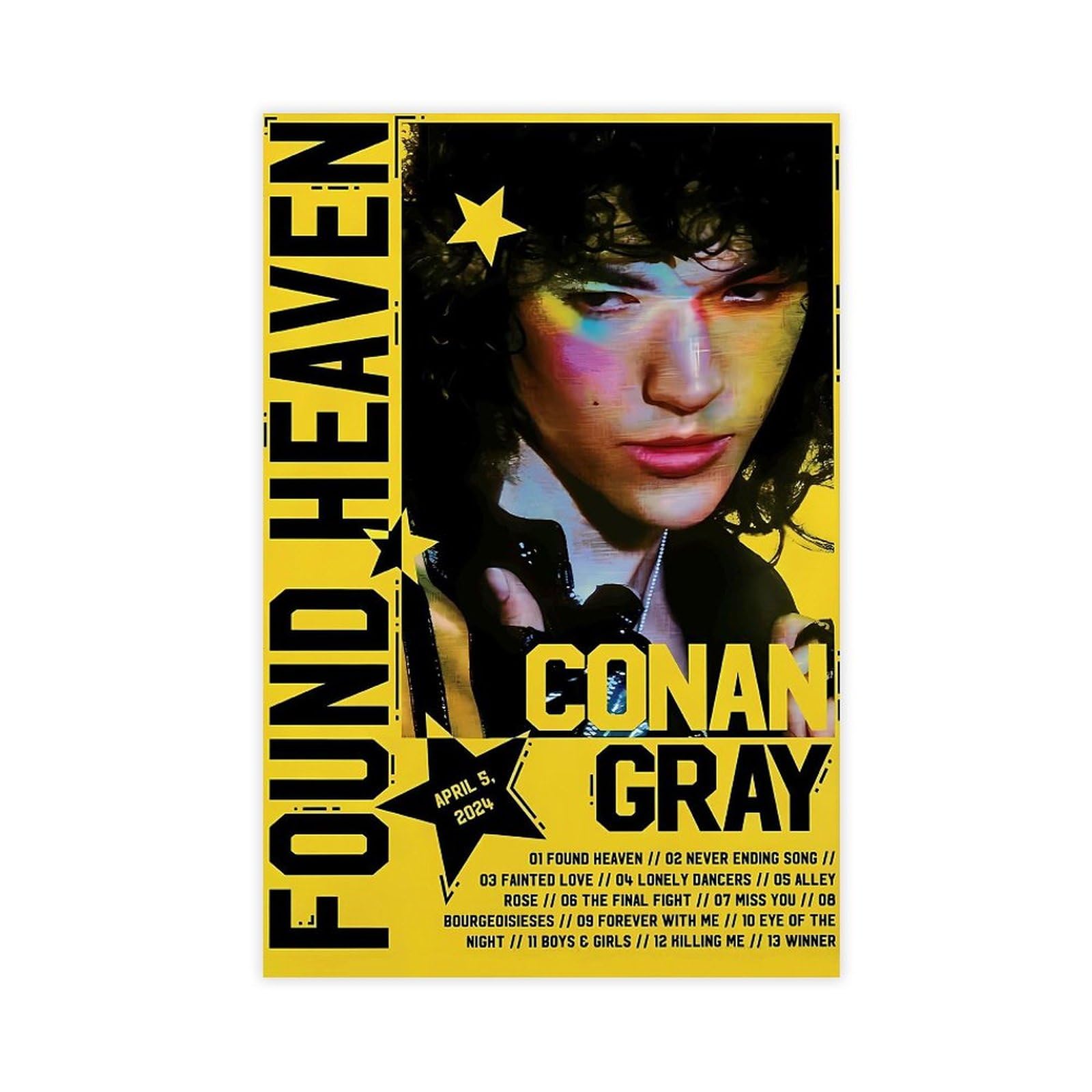 Amazon.com: NKLGTRC Conan Gray Posters For Room Aesthetic Canvas Poster ...