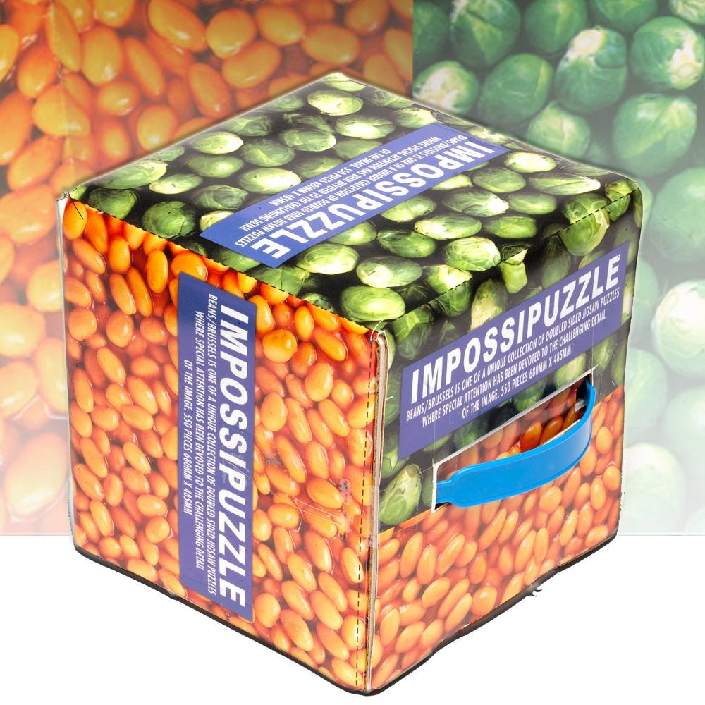 Impossipuzzle: Beans and Sprouts - Double-Sided Jigsaw Puzzle, 550 ...