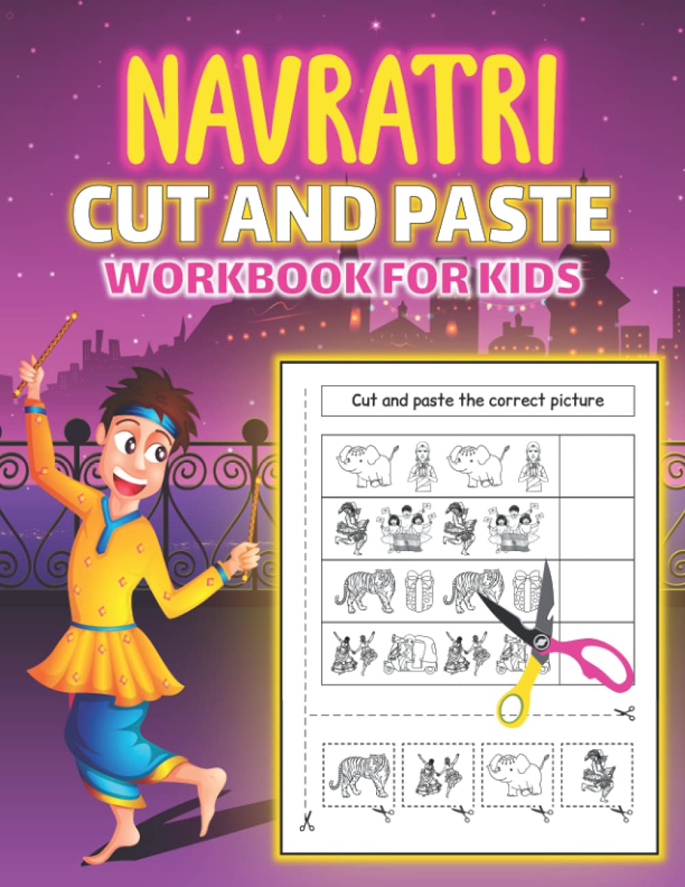 Buy Navrati Cut and Paste Workbook for Kids: Super Fun Activity Book ...