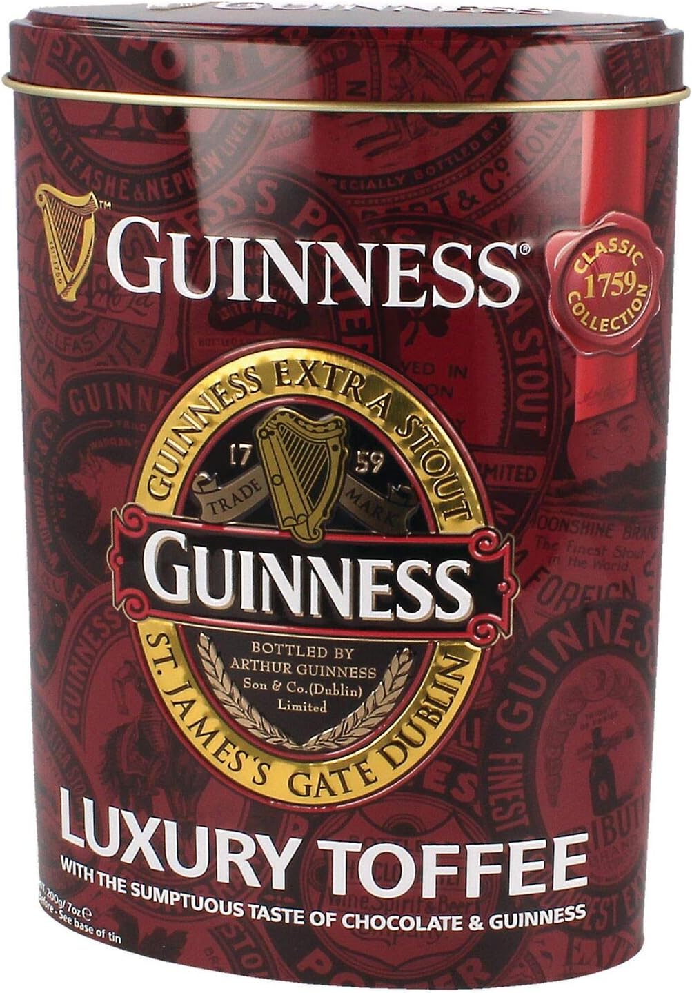 Guinness Classic Oval Toffee Tin _ 200g : Amazon.co.uk: Grocery