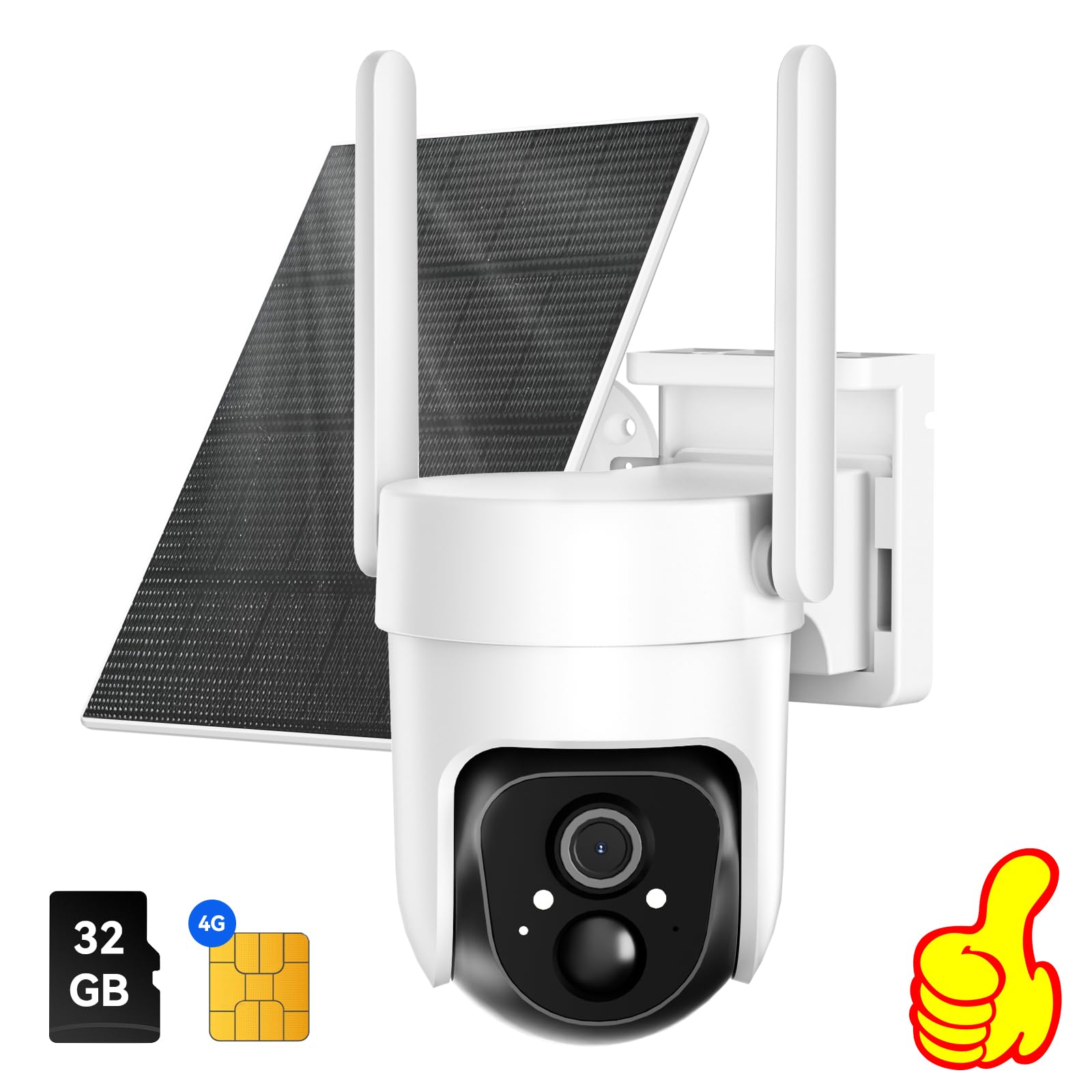 Amazon.com : 4G LTE Cellular Security Camera Includes SD&SIM Card ...