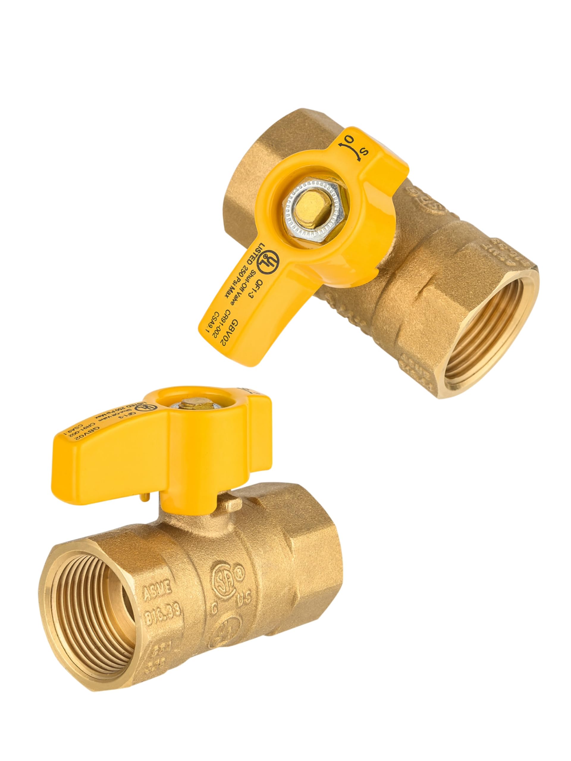 Amazon.com: (Pack of 2) EFIELD 3/8'' FIP x 3/8'' FIP Straight Gas Brass ...