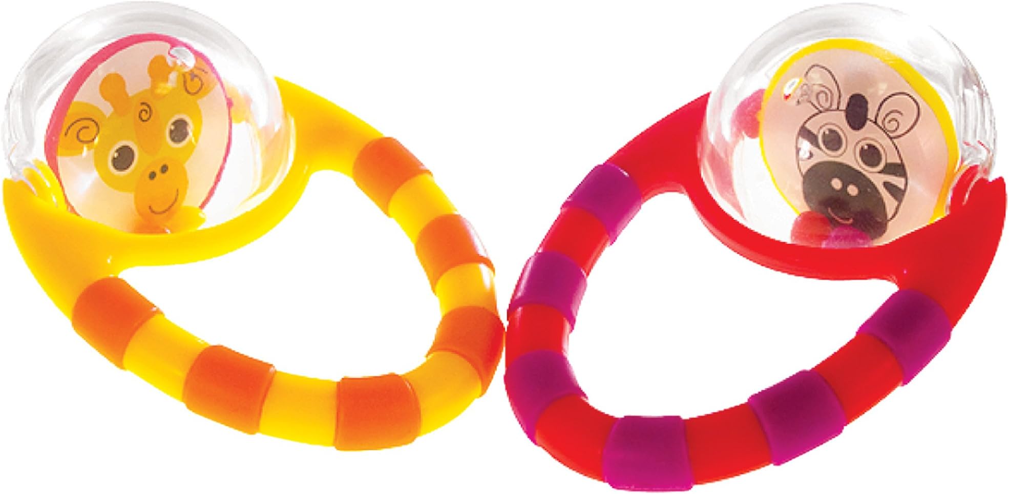 Amazon.com : Sassy Flip & Grip Rattle | Value 2 Pack | Developmental ...