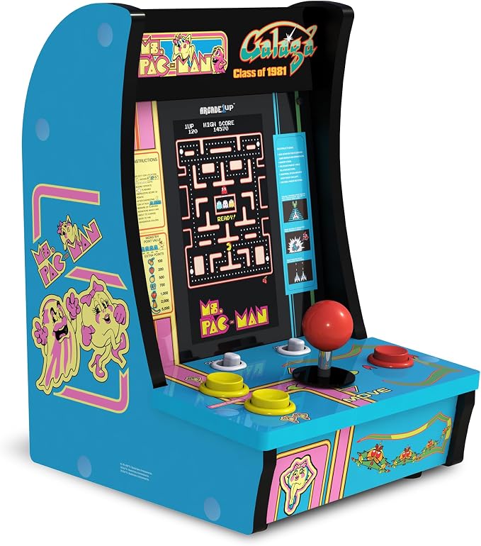 Class of '81 Ms. Pac-Man/Galaga Countercade (7") Arcade Machine ...