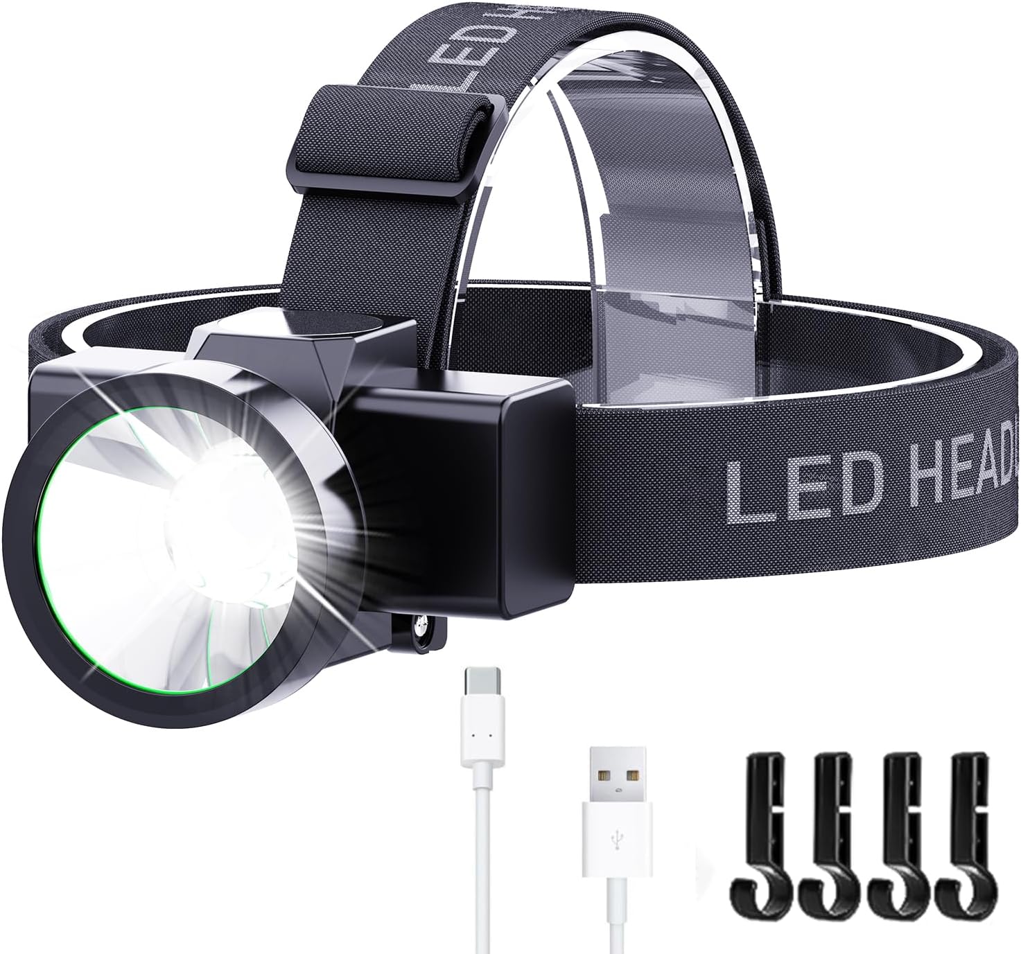 Amazon.com: svsviio Headlamp Rechargeable,1000 Lumen Super Bright LED ...