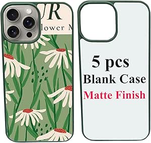 Amazon.com: JUSTRY 5PCS Sublimation Blank Phone Case Bulk Covers Compatible with iPhone 14 Pro ...