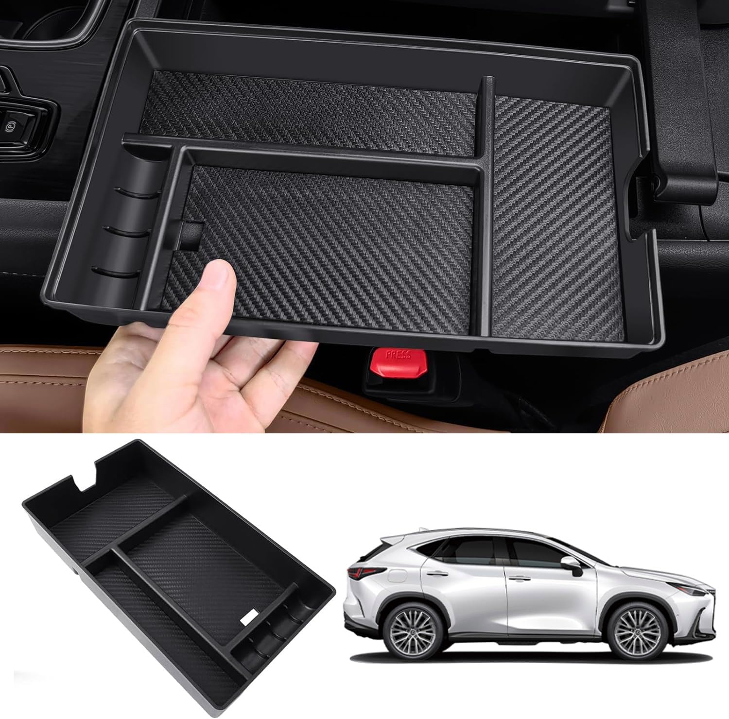 Amazon.com: Treesiche Center Console Organizer Compatible with Lexus NX 2022 2023 2024 2025 2026 ...