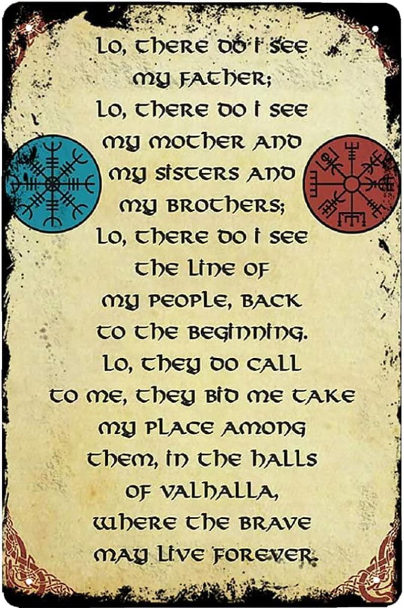 Amazon.com: SIGNCHAT Wolf Viking Code Protect Your Family Honor The ...