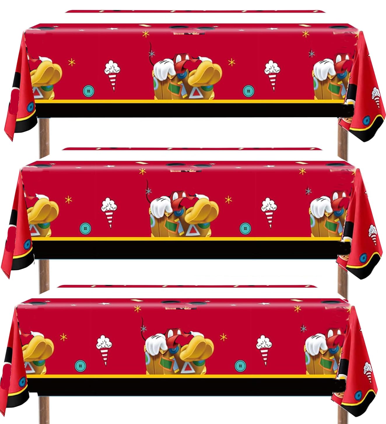 Amazon.com: 3Packs Cartoon Mouse Tablecloth, Cute Mouse Table Cover 70 ...