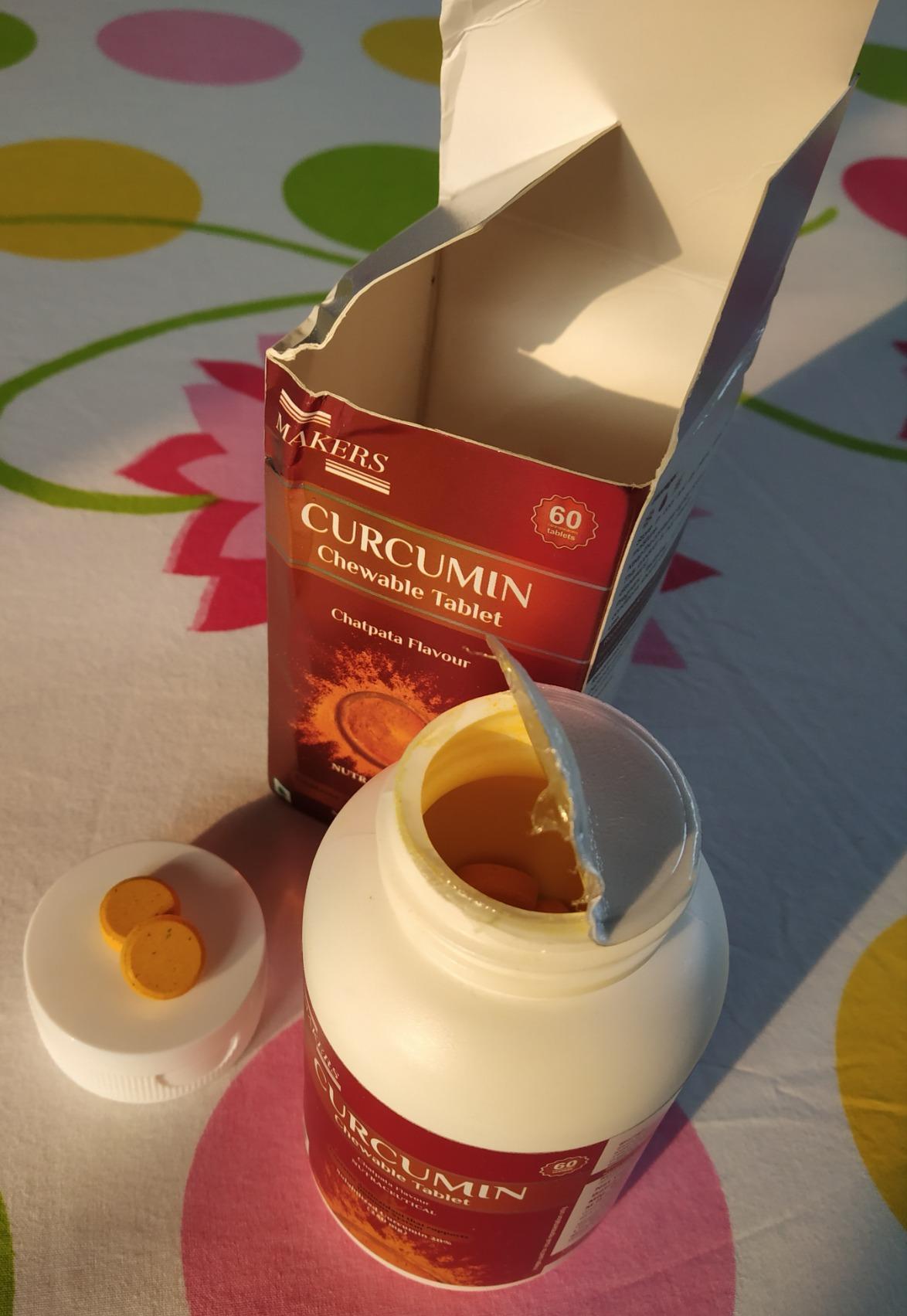 Makers Curcumin with Vitamin C Chewable Tablets | Nano Solubilized ...