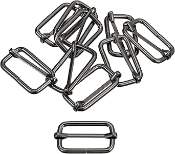 Amazon.com: uxcell Slides Buckles, Metal Adjuster Triglides Buckle ...