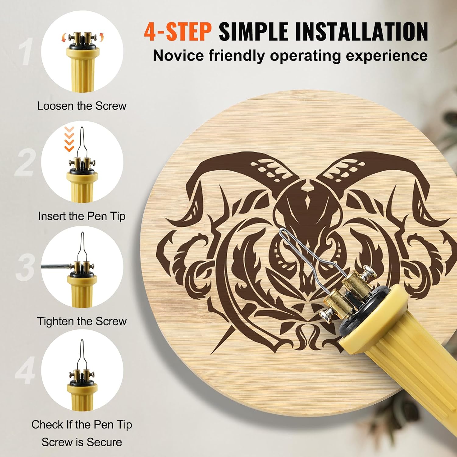 VEVOR Pyrography Kit Instruction Manual - Adjustable Temperature Wood ...
