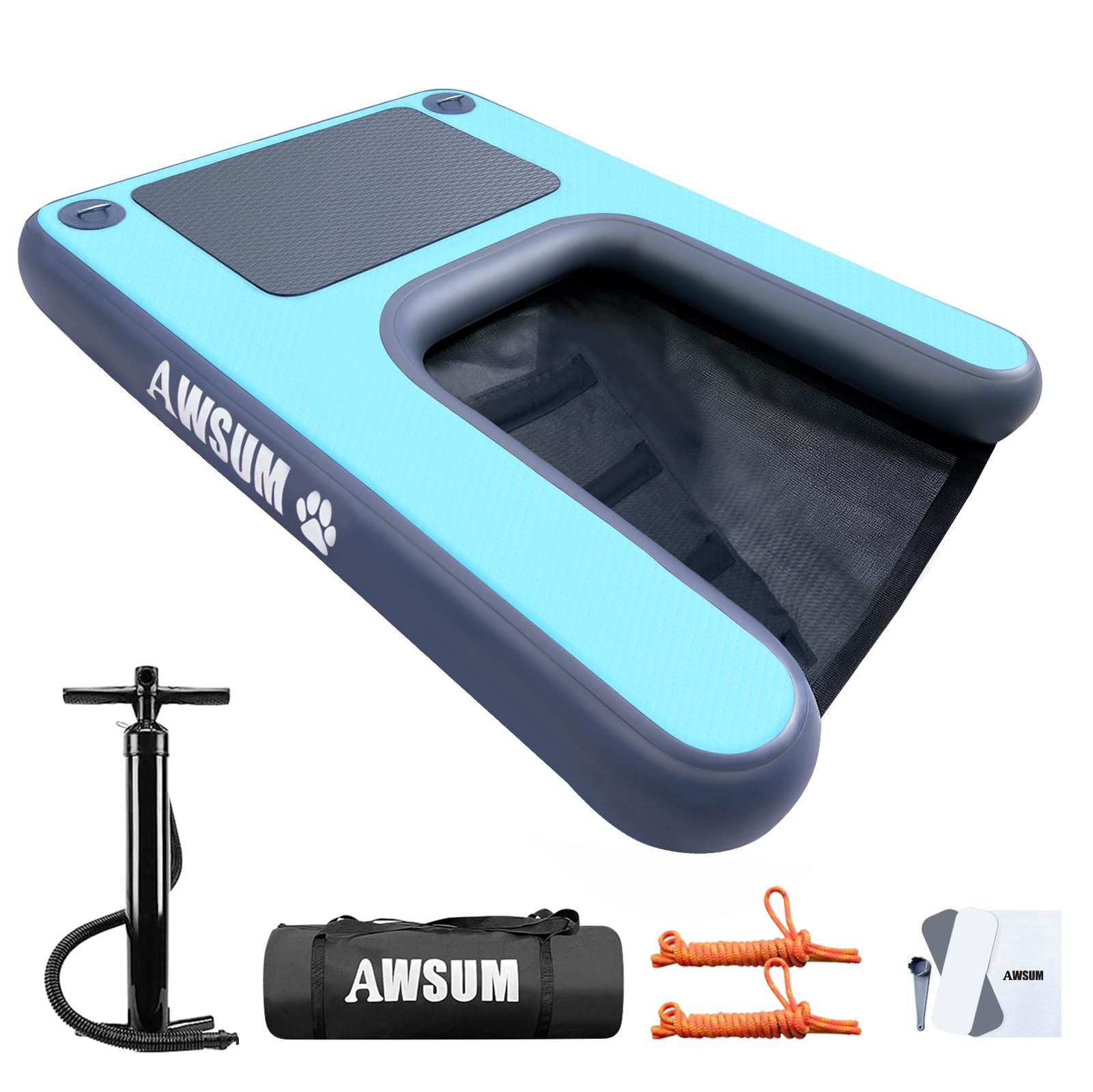 Snapklik.com : AWSUM Dog Boat Ramp Extra Large Inflatable Water Pool ...