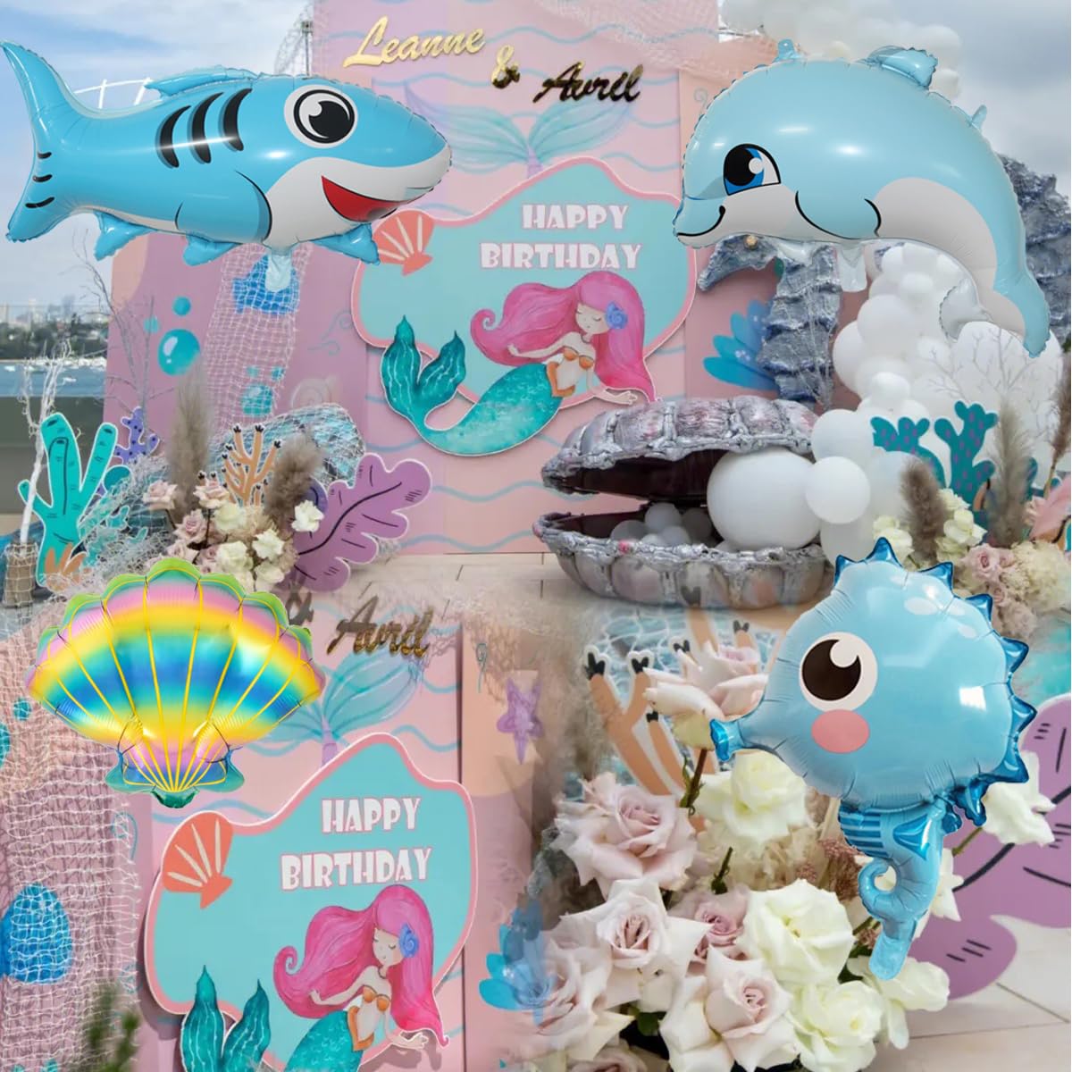 Snapklik.com : Sea Animals Balloons,12 PCS 20-30 Inch Under The Sea ...