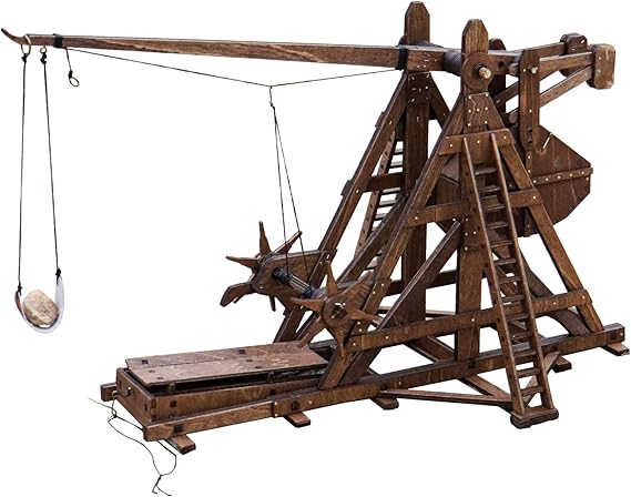 YAQUMW The MINI Counterweight Trebuchet Europe Medieval Siege Chariot ...