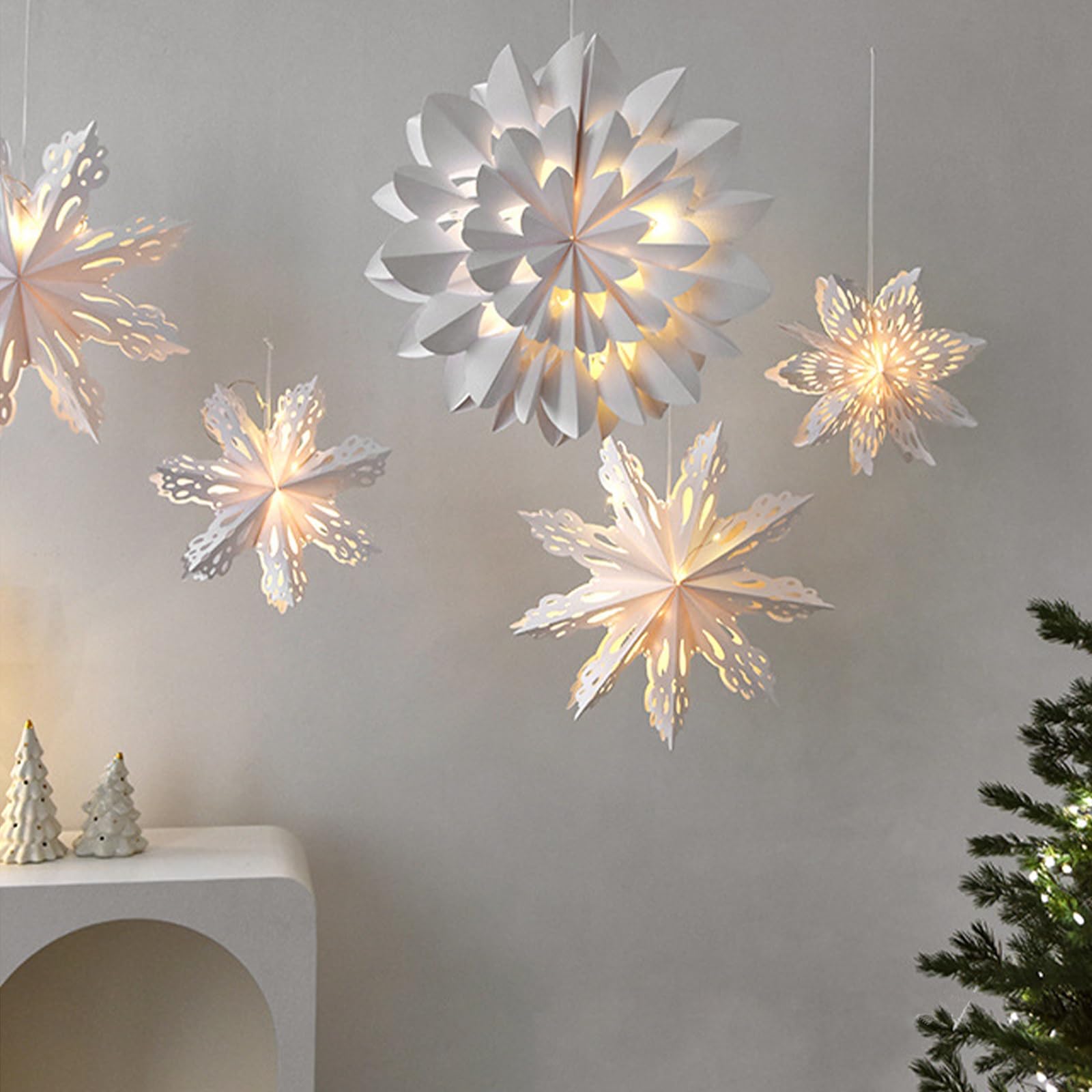 Paper Snowflake Lanterns Mudder Brandclub Mudder 5 Piece Snowflake