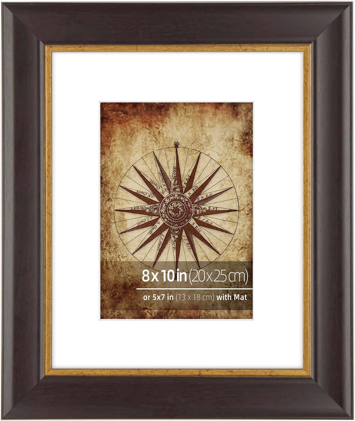 Amazon.com - WYNCO 8x10 in Dark Brown and Antique Bronze 2 Tone Vintage ...