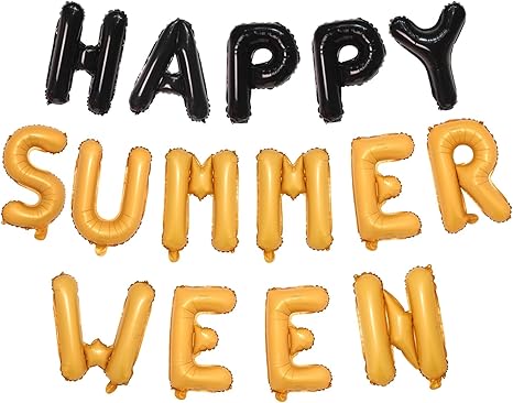 Amazon.com: Summerween Balloons Banner Summer Halloween Party ...