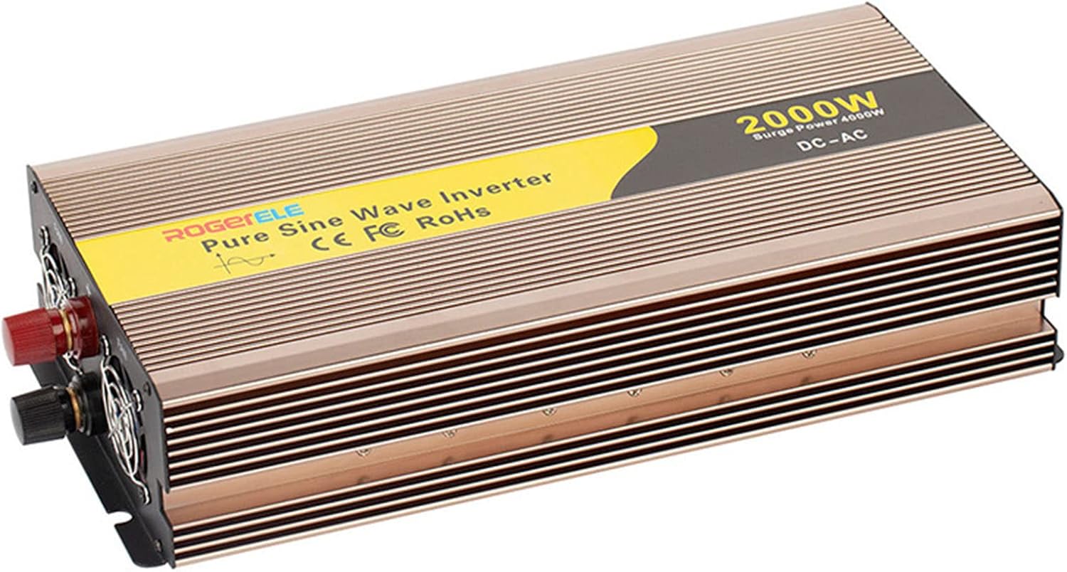 Amazon.com: Pure Sine Wave Power Inverter 2000W 6000W DC 12V 24V to AC ...