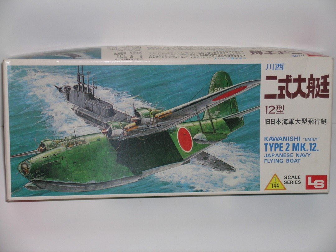 Amazon.com: LS "Japanese Kawanishi Emily Flying Boat" Plastic Model Kit ...