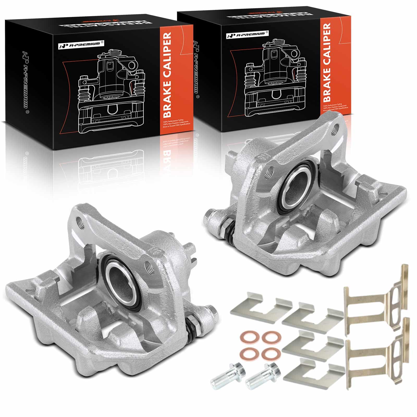 A-Premium Disc Brake Calipers Assembly with Bracket Compatible with ...