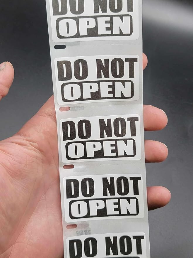 Amazon.com: 50PCS DO NOT Open Warning Labels Stickers Bulk lot Decals ...