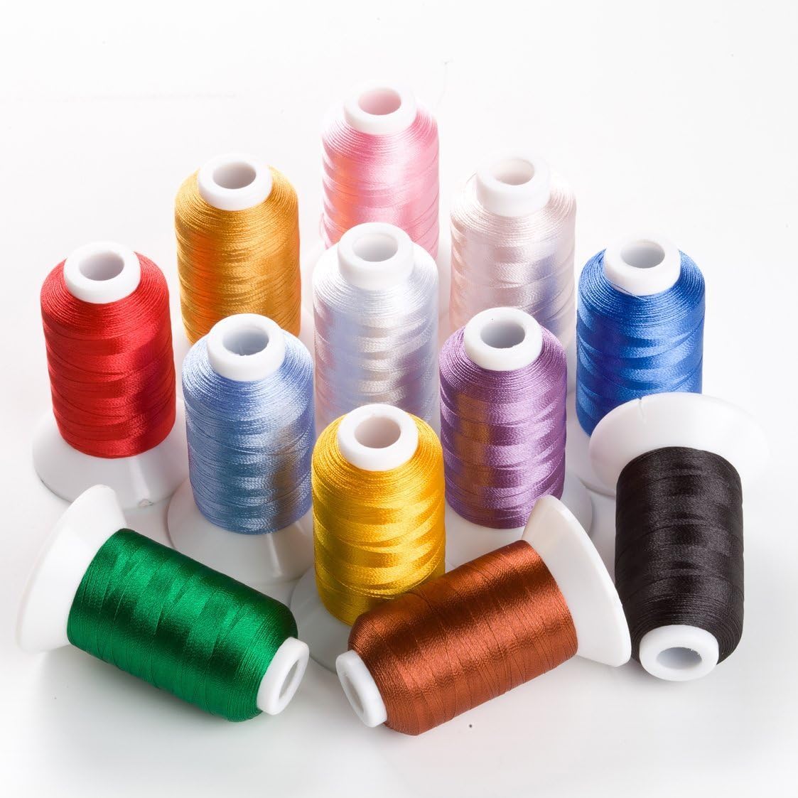 Amazon.com: Extreme Film 100% Rayon Embroidery Thread - 15 Pieces ...