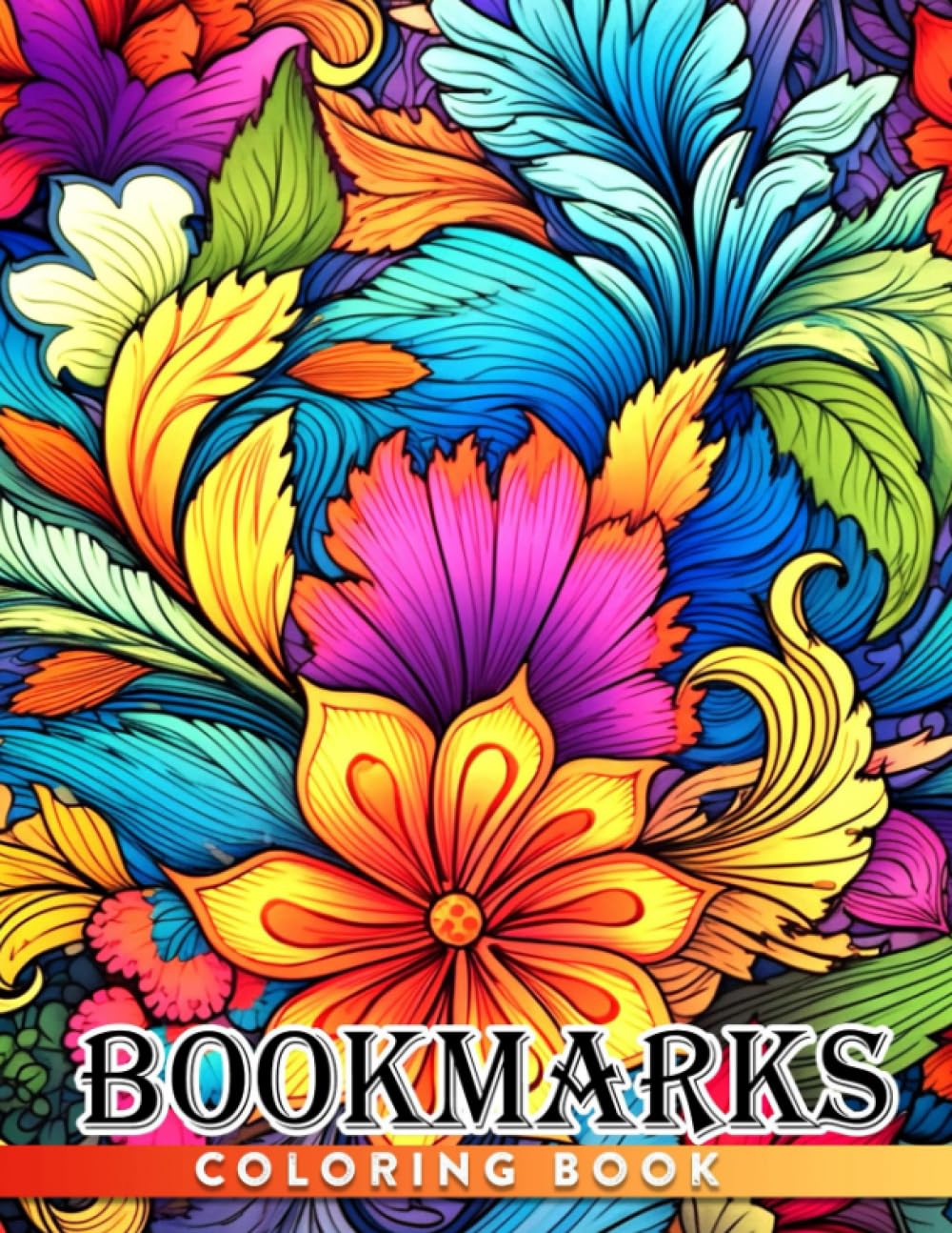 Bookmarks Coloring Book: 30 premium coloring pages for stress relief ...