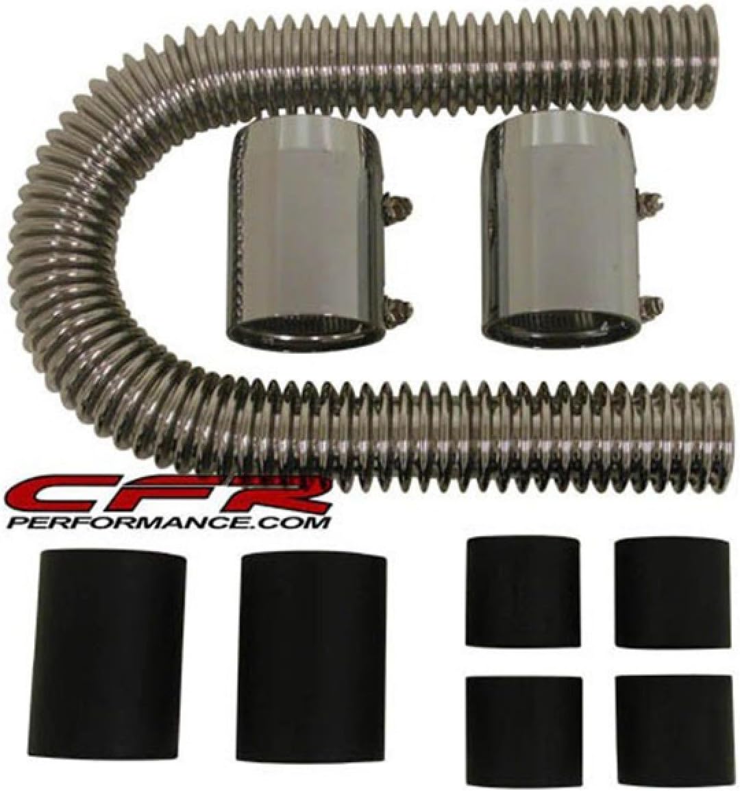 Amazon.com: 36" Stainless Chrome Radiator Hose Kit - Compatible with ...